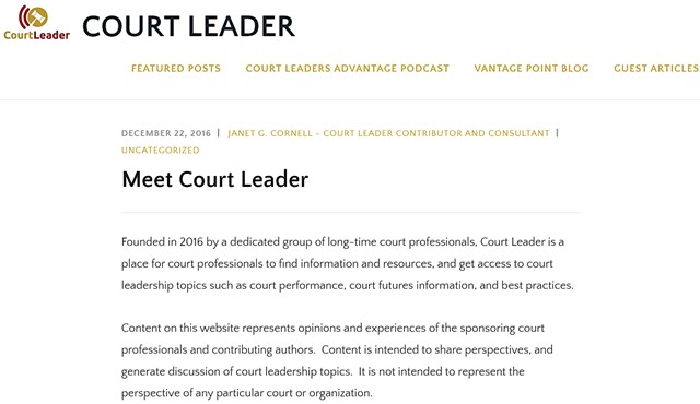 Court Leader Marks Six Years – Court Leader